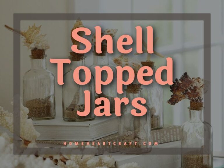 Shell Topped Jars - Step by Step